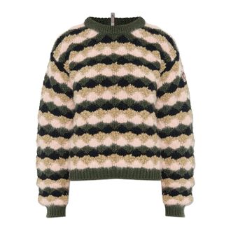 Moncler Round-Neck Strickwaren - - Knitwear - Damen - Mehrfarbig - M