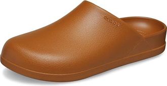 Crocs Sabots Dylan Unisexes pour Adulte, Cognac, 12 Women/10 Men