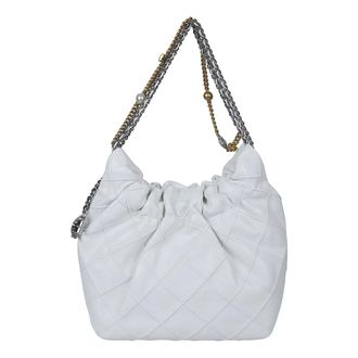 Tory Burch Femme, Sacs, Blanc, Taille: ONE Size Mini Sac Hobo Souple Vieilli Fleming