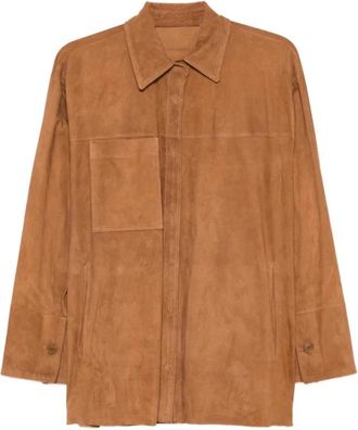 Salvatore Santoro Femme, Vestes, Brun, Taille: 38 FR Veste chemise