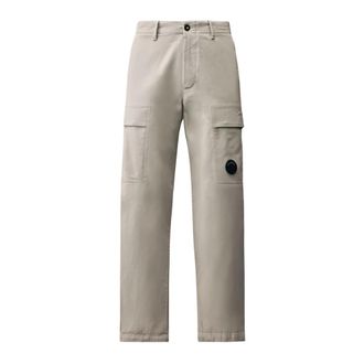 C.P. Company Stretch Sateen Regular Cargo Pants - - Trousers - Herren - Grau - XL