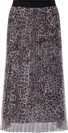 Marc Cain Plissierter Midirock mit Leopardenprint - - Skirts - Damen - Mehrfarbig - S