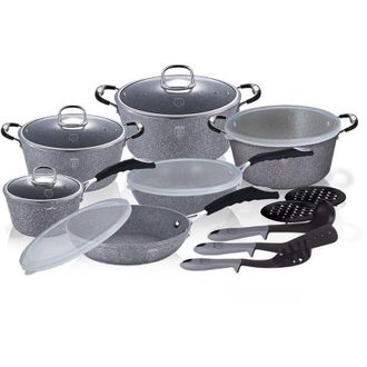 Berlinger Haus Berlinger Haus Bh-6196 Stone Touch Granit Kochgeschirr-Set