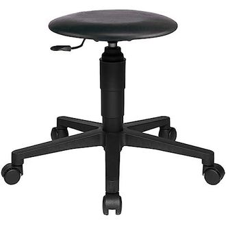 Topstar Tabouret de Travail en Simili Cuir Noir 72260D10 TEC 60 39-52/35 cm