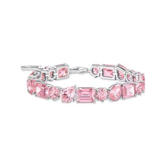 Thomas Sabo Tennisarmband mit 20 Zirkonia-Steinen - - Accessories - Damen - Rosa - ONE SIZE