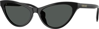 Versace Lunettes de soleil oeil-de-chat - Femme - Accessoires - Noir - Taille: 55 MM