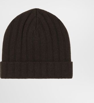 Dolce & Gabbana Strickm&uuml;tze Aus Kaschmir - Mann H&uuml;te Und Handschuhe Braun Tgu