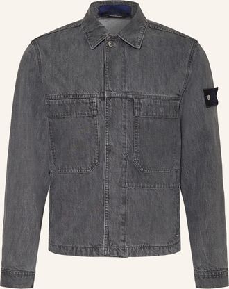 Stone Island Jeans-Overshirt Denim Project grau