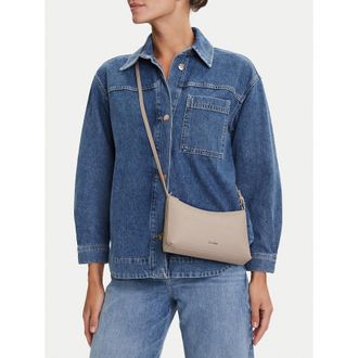 Calvin Klein Handtasche Calvin Klein Ck Must Aop Conv Logo Jqd Strap LV04F3099G Beige