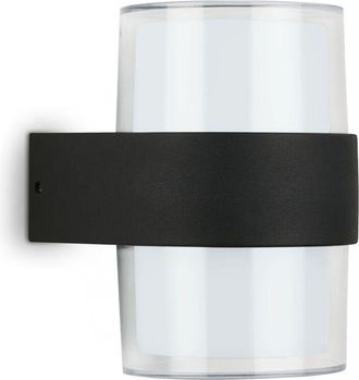 Telefunken Lampe dextérieur led Telefunken cludu, platine led, 4000K blanc neutre, 8 w, 800 lm, noir, IP44, 25000 heures, 13 x 9,5 x 10,5 cm