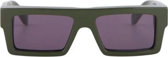 Off-white Homme, Accessoires, Vert, Taille: ONE Size Ruby Rectangular Lunettes de soleil