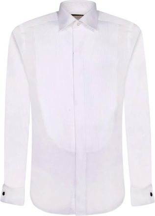 Dell'Oglio Homme, Chemises, Blanc, Taille: M Formal Chemises
