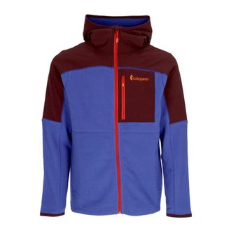 Cotopaxi Fleece Hoodie Full-zip Jacke Wein/Blau - - Sport - Herren - Mehrfarbig - XL