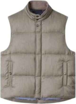 Paul Smith Homme, Vestes, Gris, Taille: XL Gilet en flanelle de laine et cachemire avec duvet