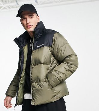 Columbia Puffect - Jacke in Gr&uuml;n/Schwarz, exklusiv bei ASOS