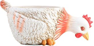 Generic Niedlicher Blumentopf in Hahn- und Entenform - Pflanztopf in Tierform, dekorativer Keramikbeh&auml;lter f&uuml;r den Innenbereich, ausgefallene Dekoration f&uuml;r G