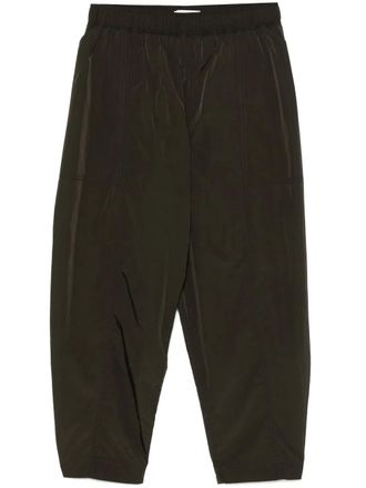 STUDIO NICHOLSON pantalon fusel&eacute; &agrave; taille &eacute;lastiqu&eacute;e - Vert