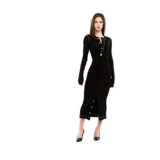 Moschino Femme, Robes, Noir, Taille: 38 FR Robe Midi