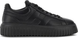 Hogan Homme, Chaussures, Noir, Taille: 44 EU H-Stripes Platform Baskets