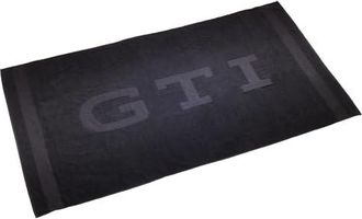 Volkswagen 3A4084501 Badetuch GTI Strandtuch Handtuch Badelaken 180x100cm schwarz
