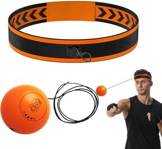 Generico Trainingsband mit Ball f&uuml;r Boxen, Trainingsausr&uuml;stung mit Reflexball f&uuml;r Anf&auml;nger, lustiges Sportzubeh&ouml;r f&uuml;r Erwachsene und Koordinationstraining