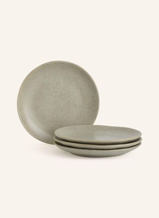 Broste Copenhagen Broste Copenhagen 4er-Set Desserteller Nordic Marsh gruen