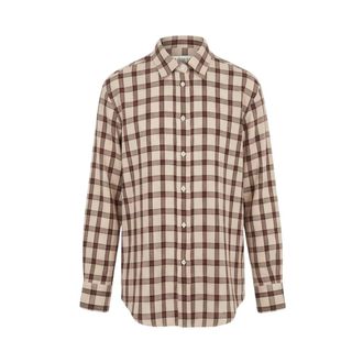 R&oacute;he Femme, Blouses et Chemises, Rouge, Taille: 40 FR Oversized Check Shirt