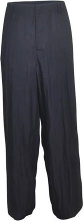 Giorgio Armani Homme, Pantalons, Bleu, Taille: L Pantalon &agrave; Pinces en Twill Technique de Viscose