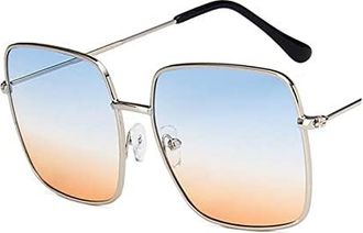 Generic Lunettes de soleil carrées en métal rétro 2025 pour hommes et femmes (couleur : E, taille : 1)
