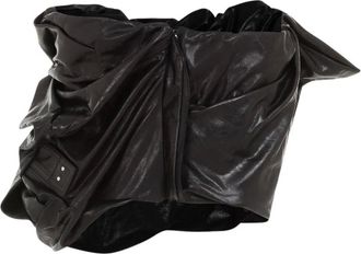 Rick Owens Femme, Tops, Noir, Taille: 34 FR Bustier Drap&eacute;