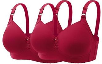 Generic Ensemble bustier pour femme - Bretelles r&eacute;glables - Couverture compl&egrave;te - Soutien-gorge confortable sans armatures - Soutien-gorge sans armatures, Bor