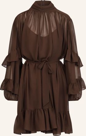 Apart Chiffonkleid braun