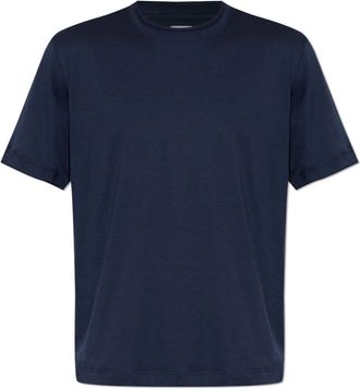 Eleventy Homme, Tops, Bleu, Taille: S T-shirt &agrave; col rond