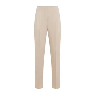 Max Mara Empoli Baumwoll-Twill-Hose - - Trousers - Damen - Beige - L