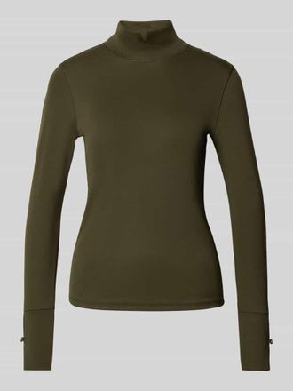 Marc Cain Longsleeve mit Stehkragen und Zierkn&ouml;pfen