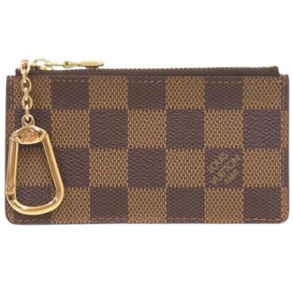 Louis Vuitton Porte-monnaie Damier Canvas Pre-owned - Femme - Pre-owned - Brun - Taille: ONE Size