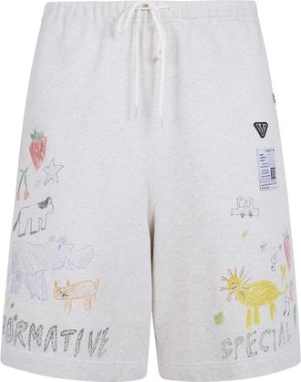 Miharayasuhiro Mihara Yasuhiro, Homme, Shorts, Blanc, Taille: M Kids Doodle Shorts