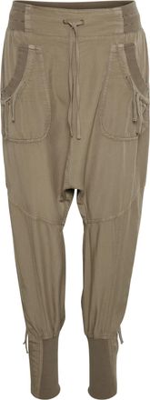 Cream Casual Hose Nanna Damen Hose Nanna Haremhose 3/4 Freizeithose Baggy Pumphose mit Taschen 42, Timber Wolf