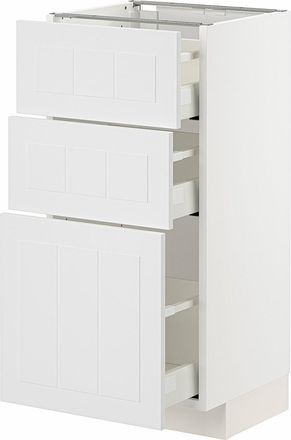 IKEA METOD / MAXIMERA Unterschrank mit 3 Schubladen