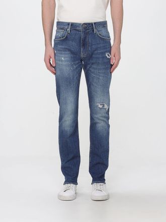 Emporio Armani Slim Fit Five-Pocket-Jeans aus Stretch-Baumwolldenim im Used-Look