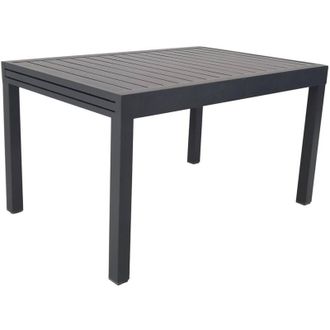 Sweeek Ausziehbarer Gartentisch aus Aluminium, 8 Personen