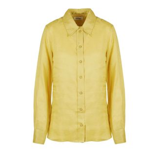 ottod'Ame Femme, Blouses et Chemises, Jaune, Taille: 36 FR Chemises