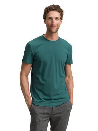 Tom Tailor Herren 1047806 Slim Fit T-Shirt mit Stretch, 14171-Jasper Green, XL