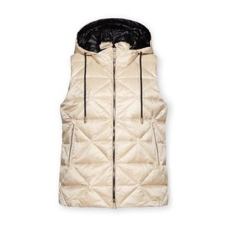 Elena Miro Leichte &auml;rmellose Daunenjacke - - Jackets - Damen - Beige - 2XL