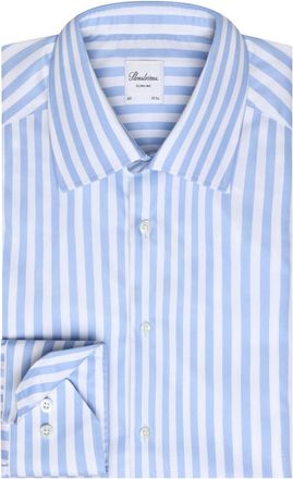 Stenstr&ouml;ms Twofold Super Cotton-Hemd mit Blockstreifen in Vollzwirn-Qualit&auml;t, Slimline in