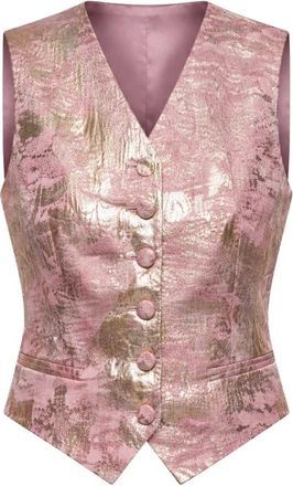 Dolce & Gabbana Gilet Tiss&eacute; - Femme - Vestes - Rose - Taille: 44 FR