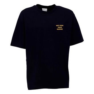 Dr&ocirc;le de Monsieur Le T-Shirt Slogan - Homme - Tops - Bleu - Taille: XL