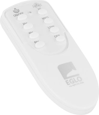Eglo Deckenventilator-Fernbedienung, Zubeh&ouml;r Ventilatoren, Remote Control aus Kunststoff in Wei&szlig;-Matt, inkl. Wand-Halterung