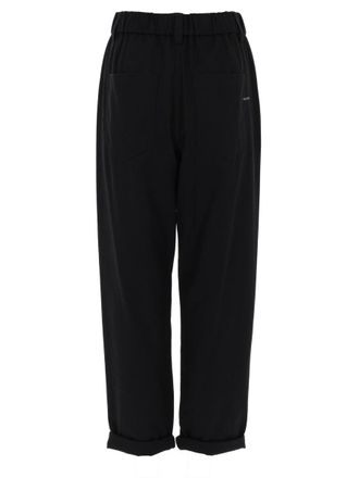 Brunello Cucinelli Cotton Trousers - Black
