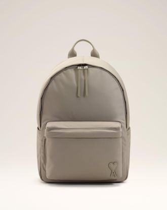 Ami Sac A Dos Marcel Gris en Nylon Gris Taupe - TU - Unisex